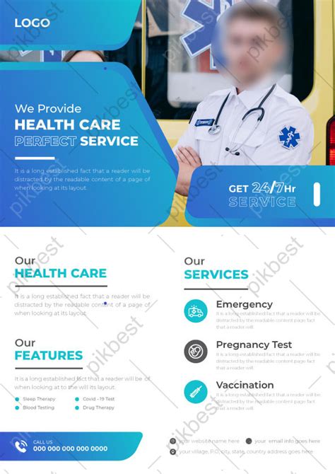 Gambar Templat Flyer Kesehatan Kreatif Dan Desain Flyer Medis Eps Unduhan Gratis Pikbest