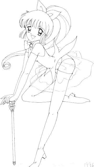 Haneoka Meimi Saint Tail Kaitou Saint Tail 1990s Style Elbow