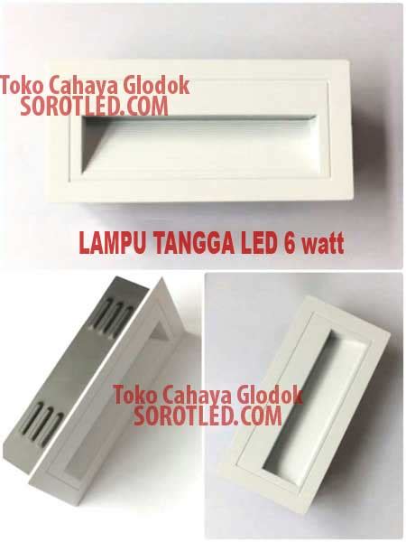 Lampu Tangga Led Model Kotak W Cahaya Glodok Sorotled Com
