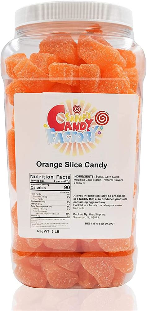 Orange Slices Jelly Candy Individually Wrapped T Box