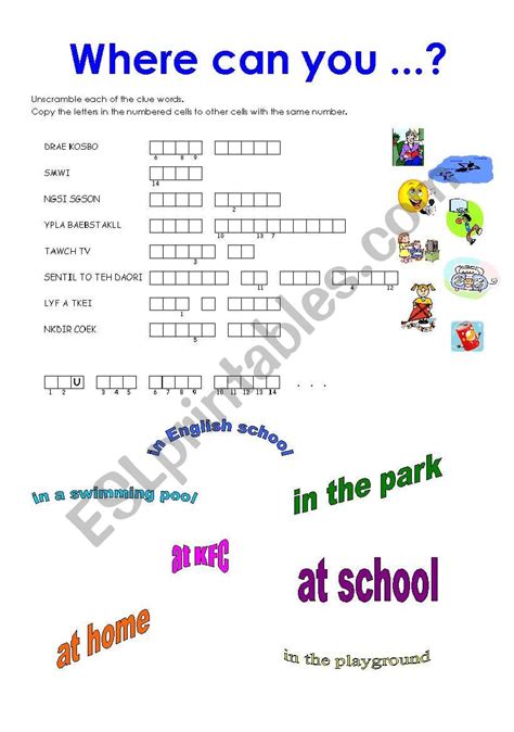 where can you read books esl worksheet by pjsenior