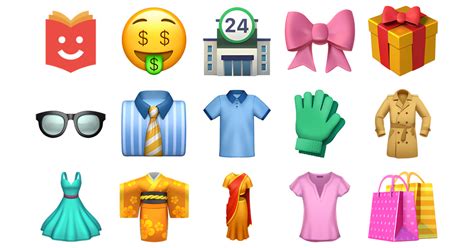 🛍️💰🛒 Shop Emojis Collection 🤑🏪🎀🎁👓👔👕 — Copy And Paste