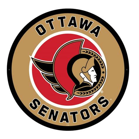 Evergreen Ottawa Senators Round 23 In Plug In Led Lighted Sign