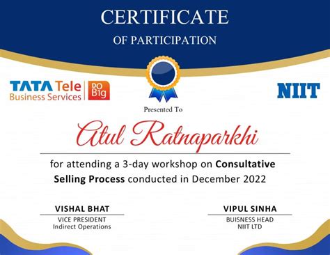 Atul Ratnaparkhi On Linkedin Ttbs Csp Workshop Niit Limited Tata Tele