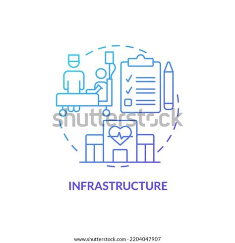 Infrastructure Blue Gradient Concept Icon Rapid Stock Vector Royalty Free 2204047907