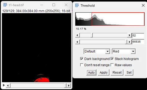theshold on stack histogram using gui bug usage and issues image sc forum