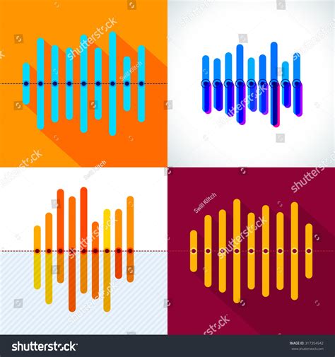 Infographics Set Overlapping Bars Divider Dots เวกเตอร์สต็อก ปลอดค่าลิขสิทธิ์ 317354942
