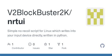Github V2blockbuster2knrtui Simple No Recoil Script For Linux Which