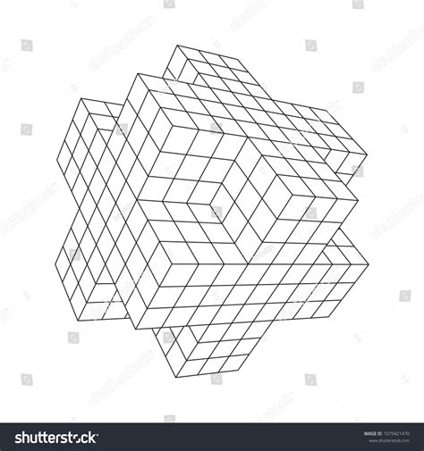 Cube Wire Frame Images Stock Photos Vectors Shutterstock