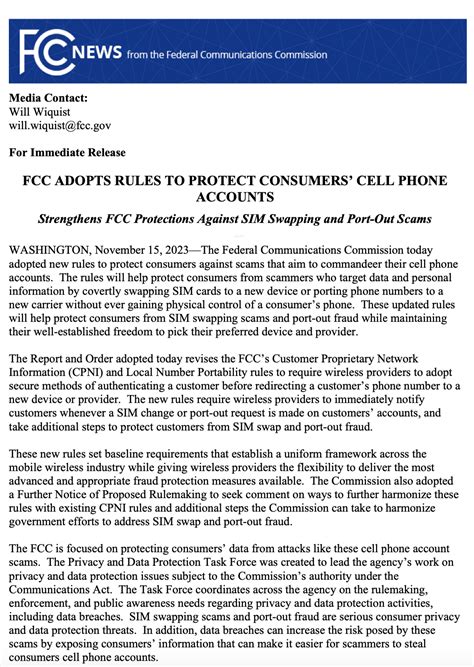 美FCC出台新规运营商需对申办SIM卡转移的用户进行验证 电信 投诉 攻击