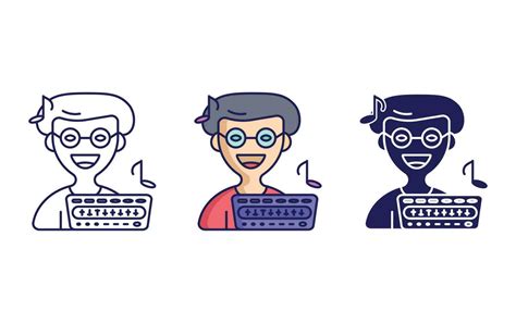 Music Composer Vector Icon 23171093 Vector Art At Vecteezy