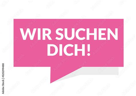 Button Stellenanzeige Wir Suchen Dich Magenta Stock Vector Adobe Stock