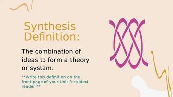 Synthesis PPT Activity By Kennedy Richardson TPT