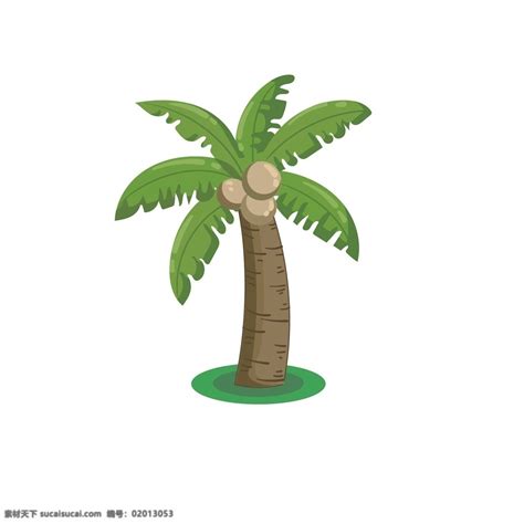 卡通椰子树素材图片下载 素材编号02013053 素材天下图库