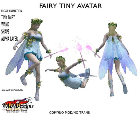 Second Life Marketplace Fairy Tiny Avatar Mesh