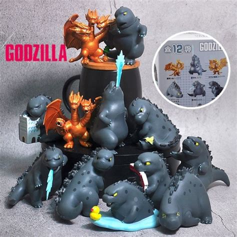 โมเดล ก็อตซิลล่า Godzilla และ คิงกิโดร่า น่ารัก หลายแอคชั่น มีทั้งหมด 12 แบบ ทุกแบบมีกล่องใส่