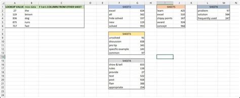 Find Matching Value In A Column On One Of Five Different Sheets