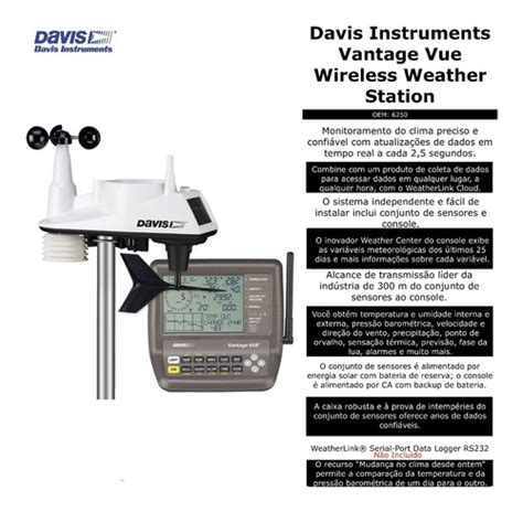 davis instruments vantage vue estação metereológica wifi parcelamento sem juros