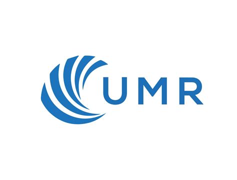 Umr Letter Logo Design On White Background Umr Creative Circle Letter