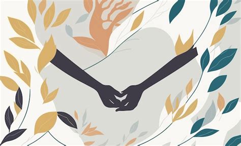 Premium Vector Simple Illustration Of Intertwined Hands Symbolizing