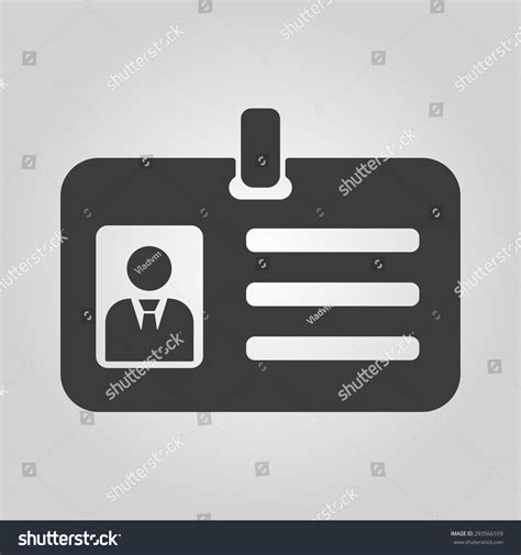 Accreditation Icon Admission Badge Identification Pass Stock Vector
