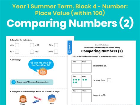 Y1 Summer Term Block 4 Number Place Value Within 100 Comparing Numbers Part 2 Teaching