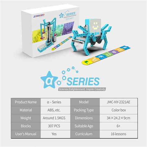 Zmrobo Factory Diy Asembly Science Experiment Program Code Robot Brick