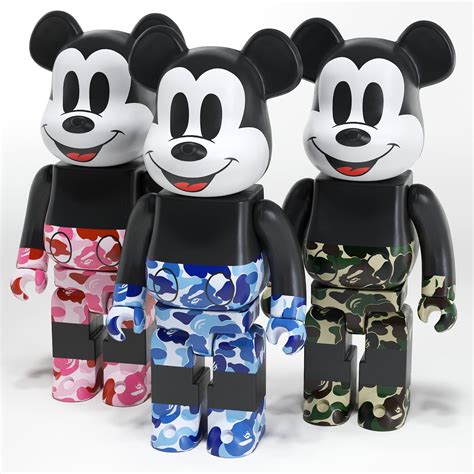 3d Model Bearbrick Bape Abc Camo Mickey Mouse Vr Ar Low Poly Cgtrader