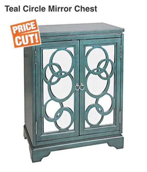 Beautiful Teal Chest At Big Lots Mirrored Chest Circle Mirror Teal Cabinets