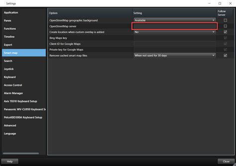 Smart Maps Configuration