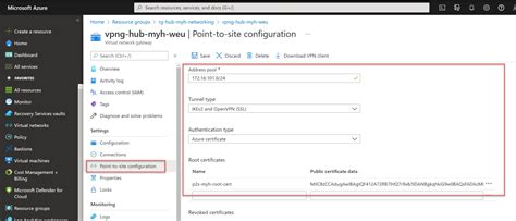 Azure Powershell Script Configure A P2s Vpn To An Existing Vnet Using
