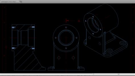 Ug Nx 동력전달장치 본체 3차원 모델링 및 드래프팅 오토캐드 도면 전환 실무 실습 전산응용기계제도기능사 기계설계산업기사 일반기계기사 자격증 실기시험 대비 가능 기술