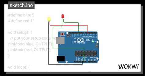 Blinking Light Wokwi Esp32 Stm32 Arduino Simulator