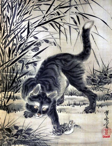 Antique Japanese Drawings Of Cats At Shirley Chisholm Blog