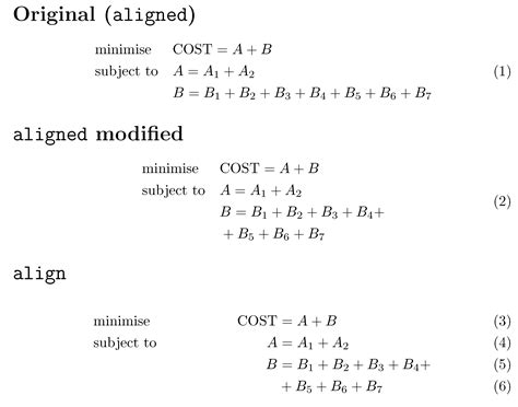 Add Line Break To One Line Of A Multi Line Equation Tex Latex Stack