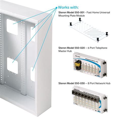 Steren Structured Media Enclosure Accessories Structured Wiring Cabinet Structured Wiring