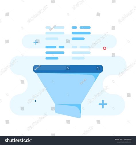 Data Information Filtering System Concept Illustration Stock Vector Royalty Free 2181254393