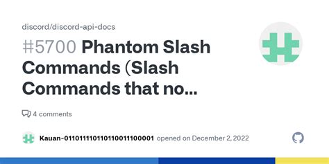 Phantom Slash Commands Slash Commands That No Longer Exist · Issue