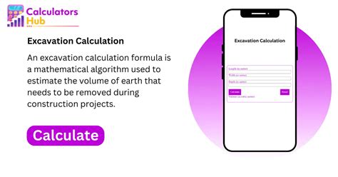 Excavation Calculation Formula Online