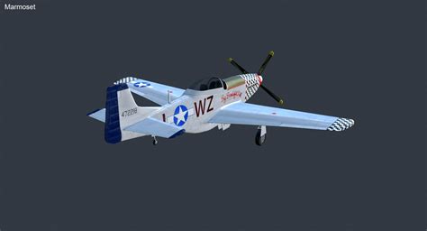 P 51 Mustang 3d Model 99 3ds Fbx Max Free3d
