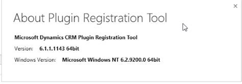 bug in plugin registration tool for crm2013 6 1 dreaming in crm