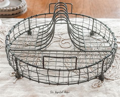Our Hopeful Home Vintage Inspired Farmhouse Plate Rack And Brown