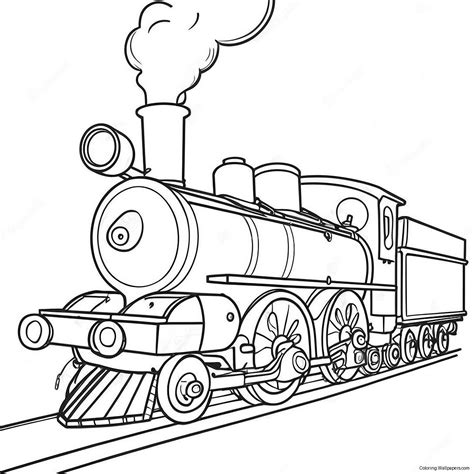 Steam Engine Coloring Page 15360 12098