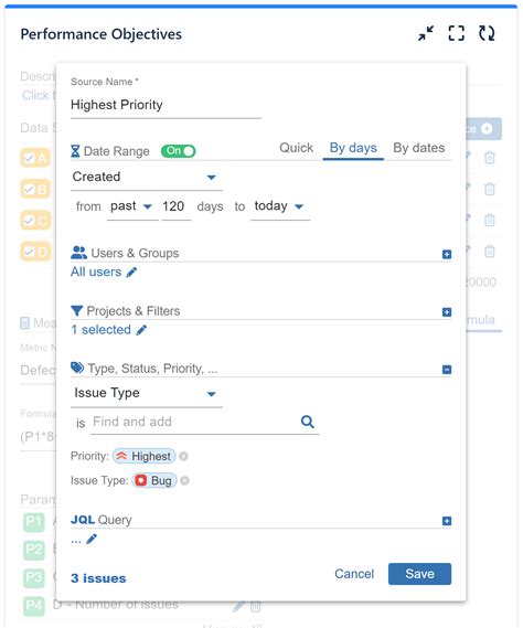 create user defined formula metrics for rich jira reports