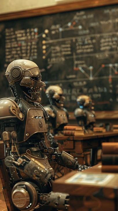 Free Robot Classroom Scene Image Download At StockCake