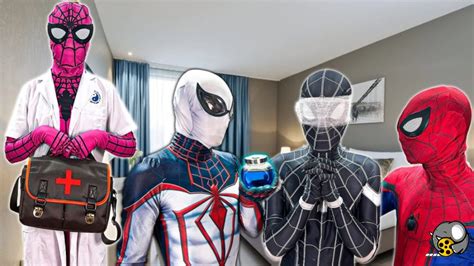 مرد عنکبوتی نجات دختر عنکبوتی از تیم اسپایدرمن ابرقهرمانان فیلو