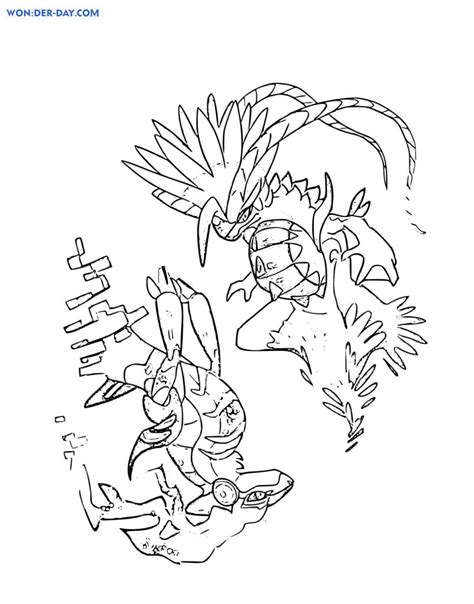 Pokemon Coloring Pages Miraidon