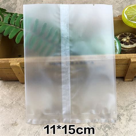 100pcs Multi Size Translucent Plastic Cookie Packaging Bags Cupcake Wrapper Bags Birthday