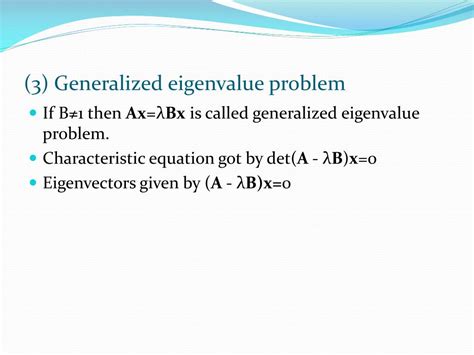 Ppt The Eigenvalue Problem Powerpoint Presentation Free Download Id 1855997