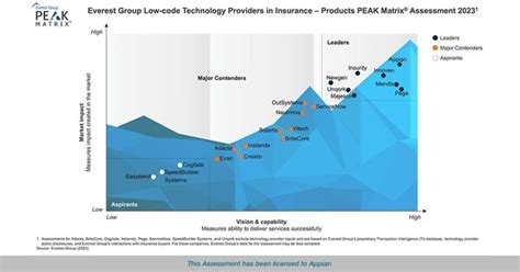 Appian Named A Leader In Everest Groups Low Code Technology Providers In Insurance Peak Matrix